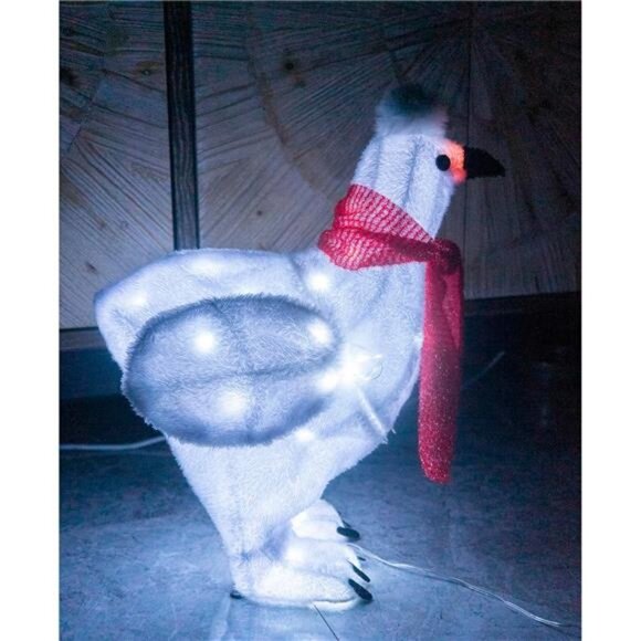 Holiday | 15ft Light Up Silkie Chicken Christmas Decor Indoor Outdoor ...
